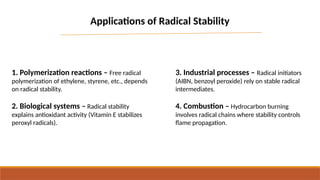 Radical Stability- Analytical Chemistry. | PPTX