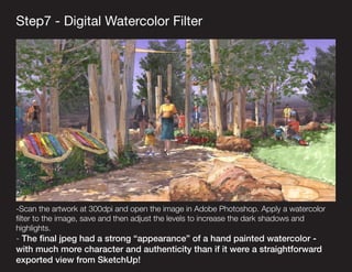 How to: Digital Watercolor with SketchUp | PPT