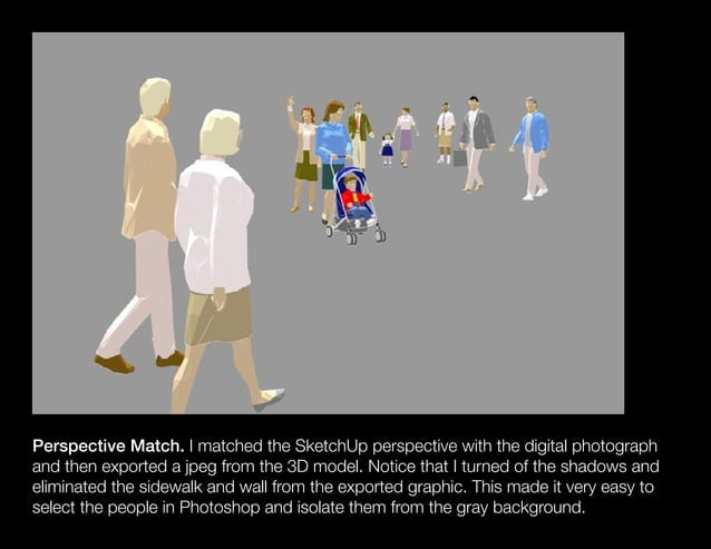 How to Combine Drawing, SketchUp & Photography | PPT