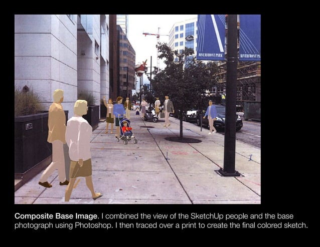 How to Combine Drawing, SketchUp & Photography | PPT