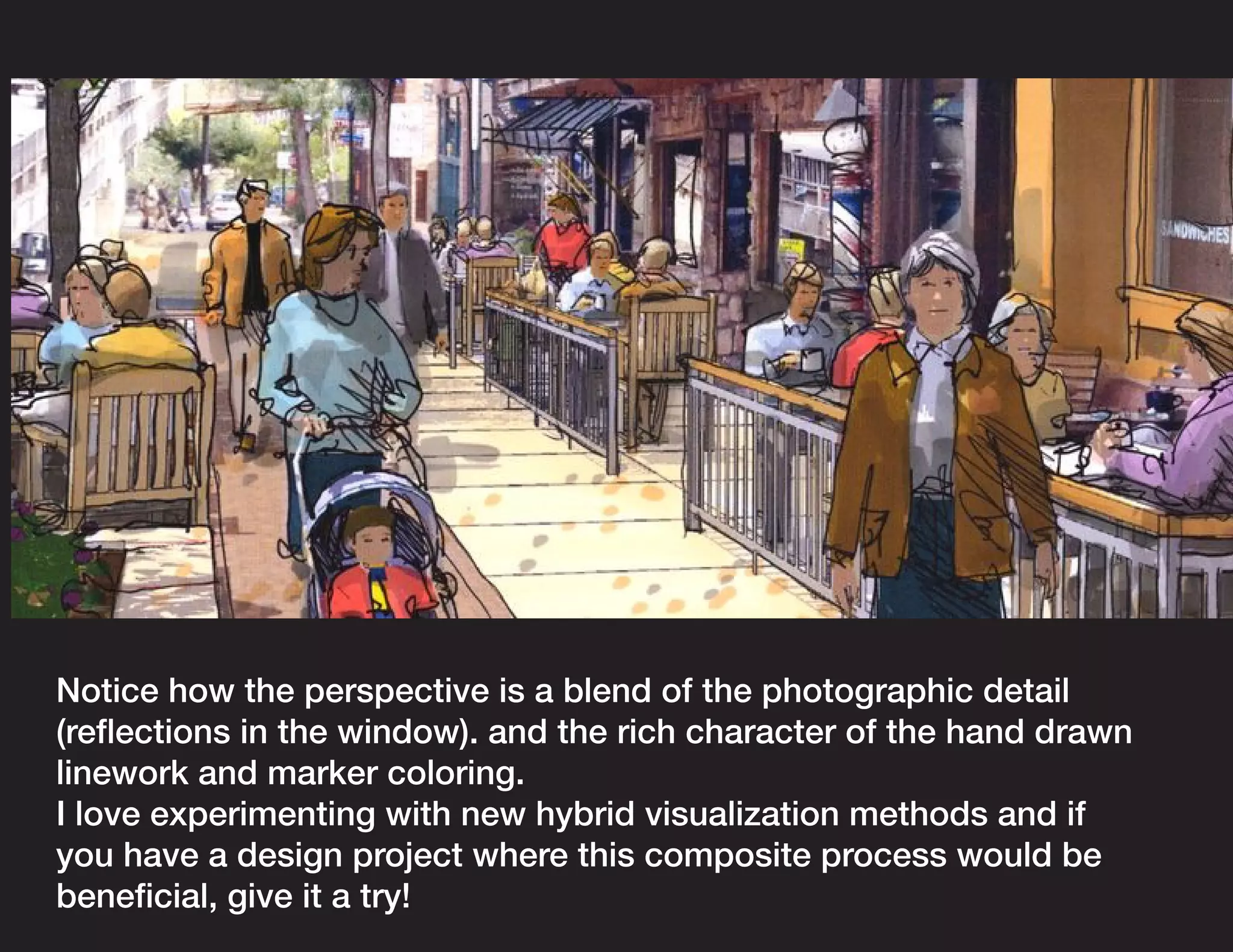How to Create a Hybrid Hand Drawing from SketchUp & Photography | PDF