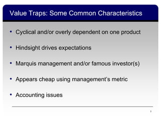 Jim chanos value traps...and spain | PDF