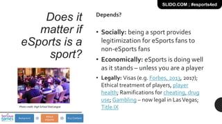 James Collins - Education and Competitive Gaming; Why Esports Is ...