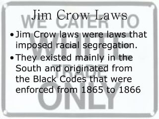 Jim Crow | PPT