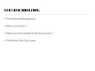 Jim crow | PPT