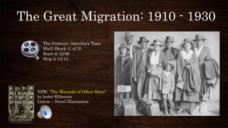 Jim crow great migration presentation a-d | PPTX