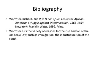 Jim crow laws | PPT