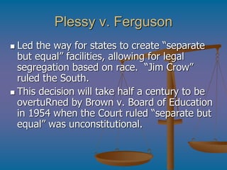 Jim crow laws | PPTX