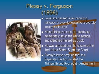 Jim crow laws | PPTX