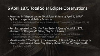 6 april 1875 total solar eclipse at grand palace | PDF