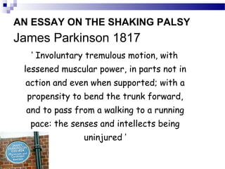 Dr Jim George - Parkinson's Disease Service in Cumbria | PPT
