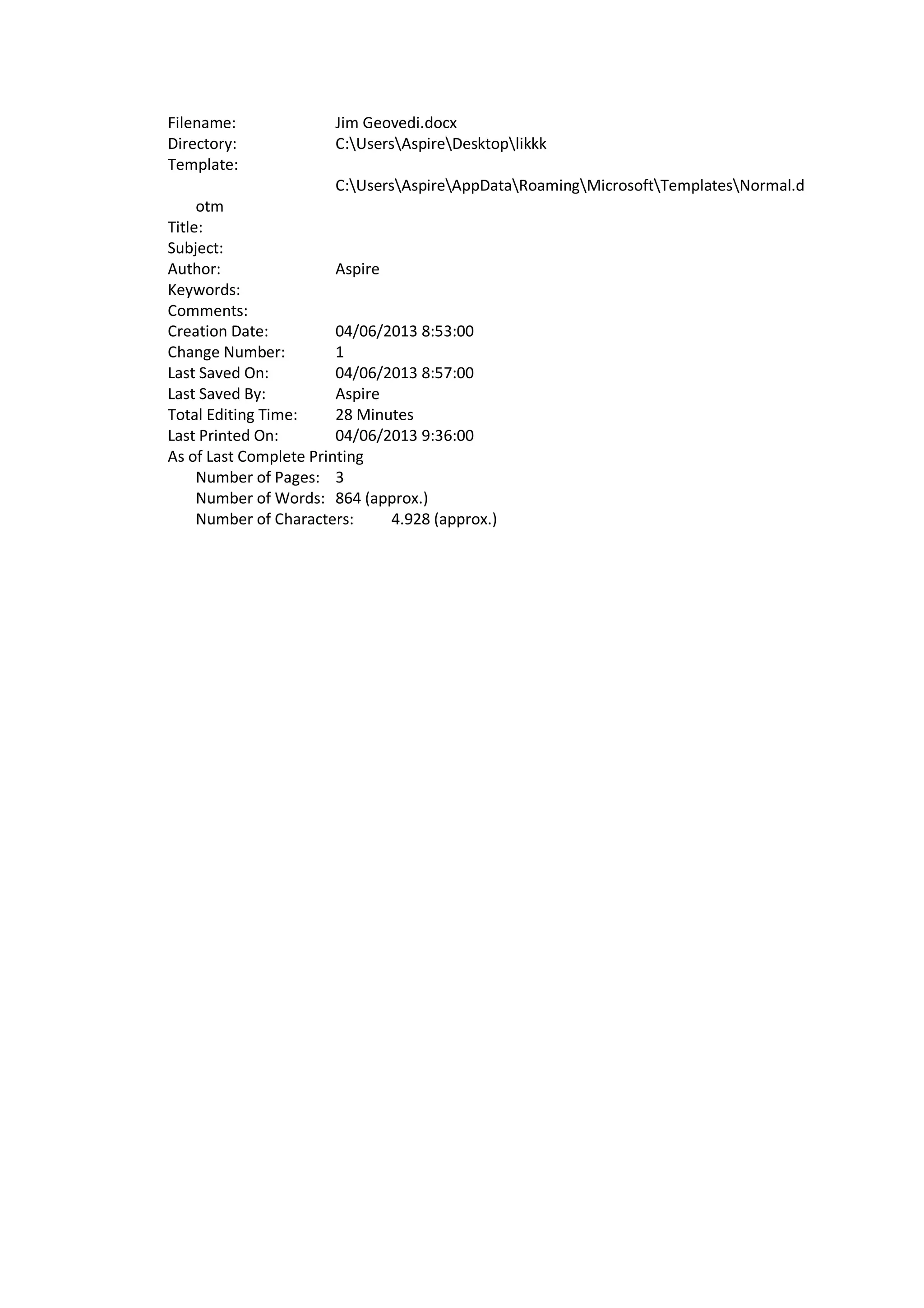 Jim geovedi | PDF