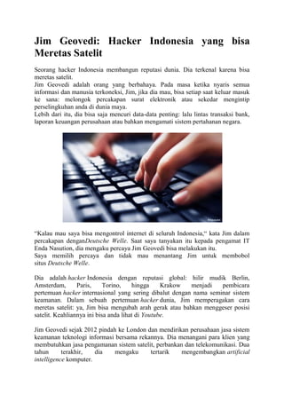 Jim geovedi | PDF