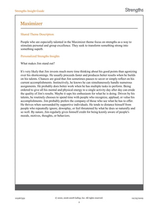 My StrengthsFinder Results | PDF