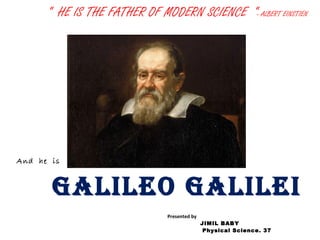 GALILEO GALILEI | PPT