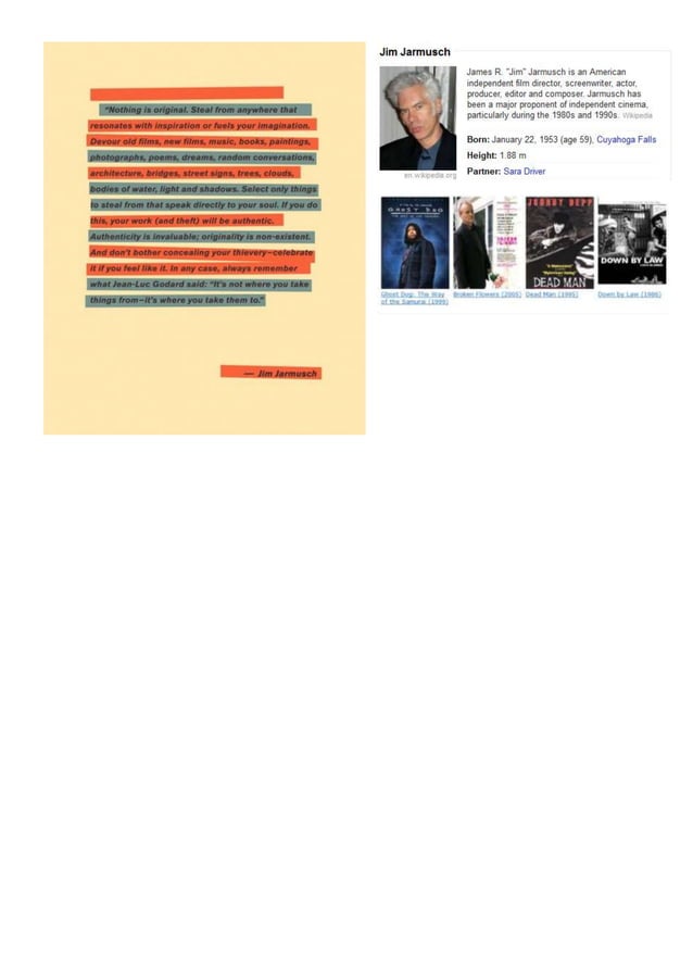 Jim Jarmusch - Nothing is Original. | DOCX