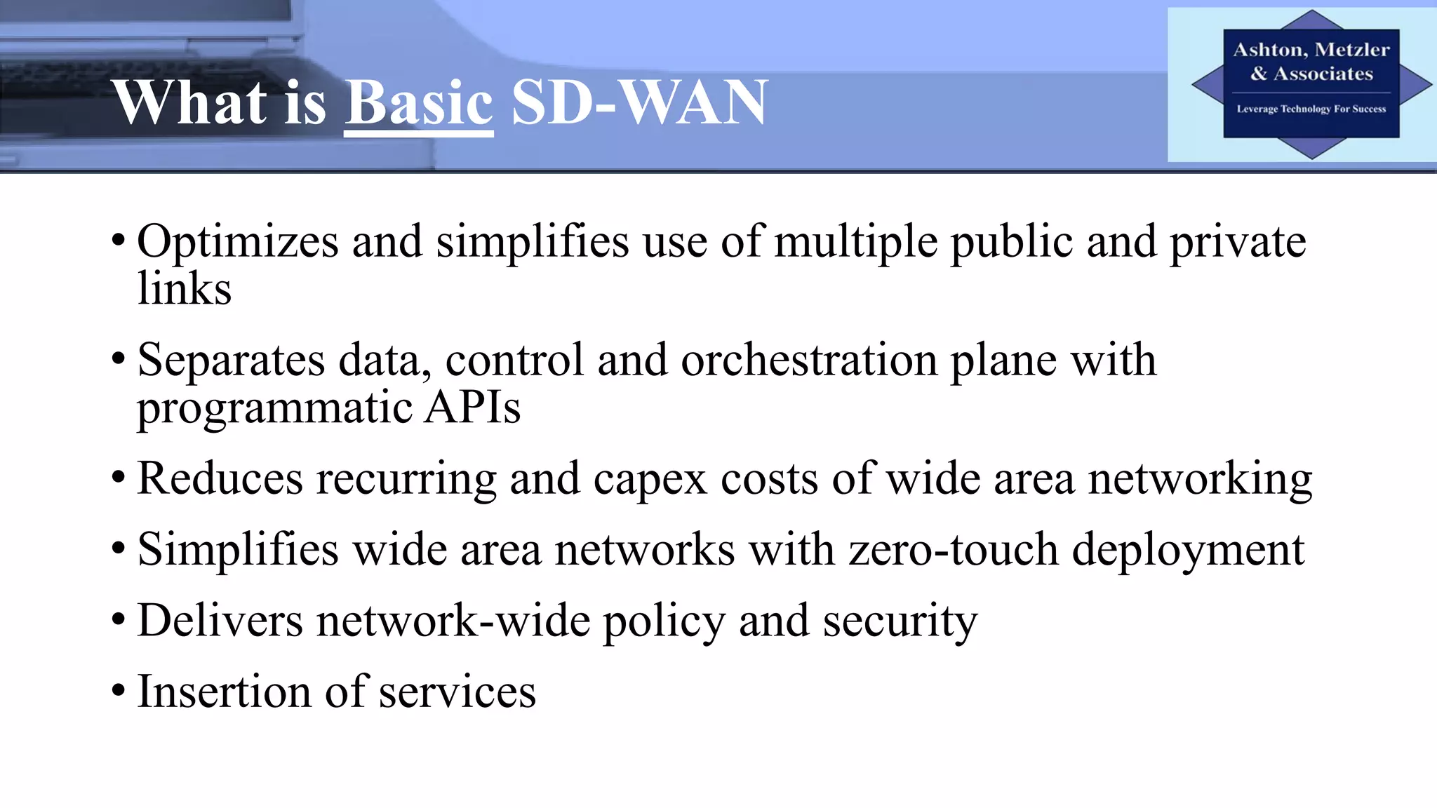 SD-WAN Architecture Matters - Dr. Jim Metzler & VeloCloud | PDF
