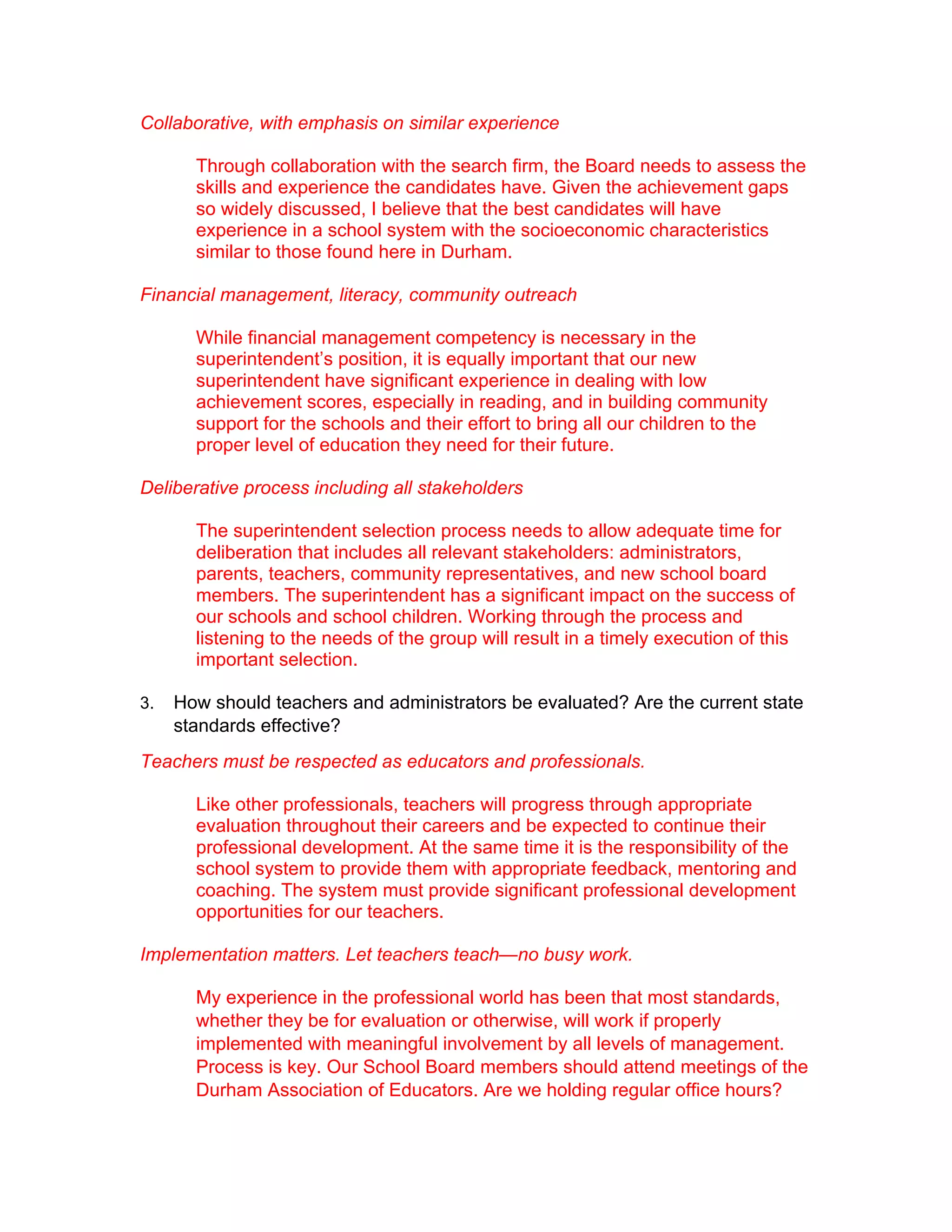 Jimmy Doster 2014 PA-PAC Questionnaire | PDF