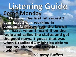 Jimmy Buffett | PPTX