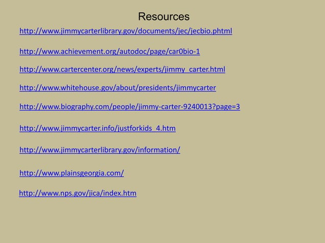 Jimmy Carter ppt | PPTX