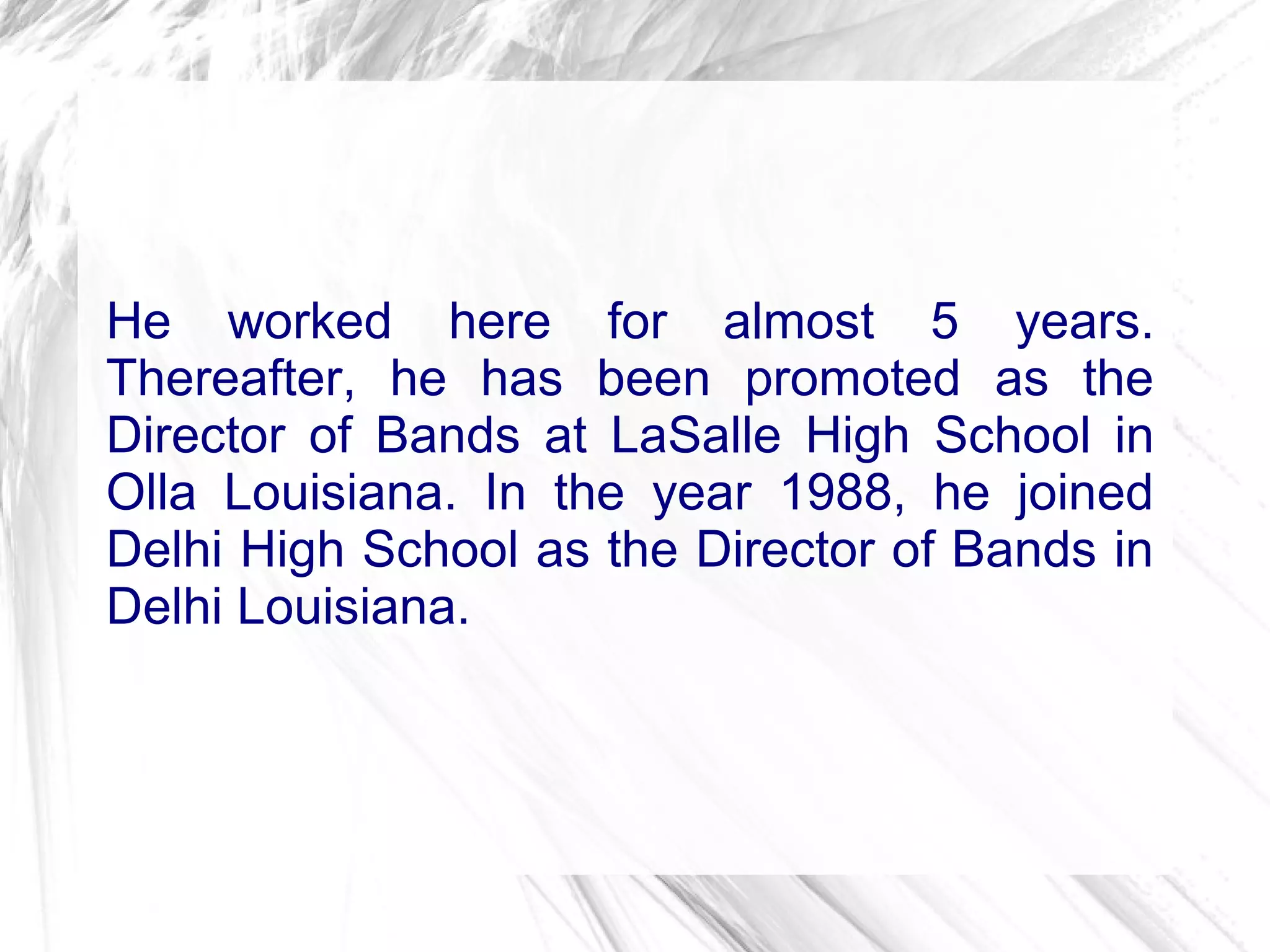 Jimmy Hardy - Music Director | PPT