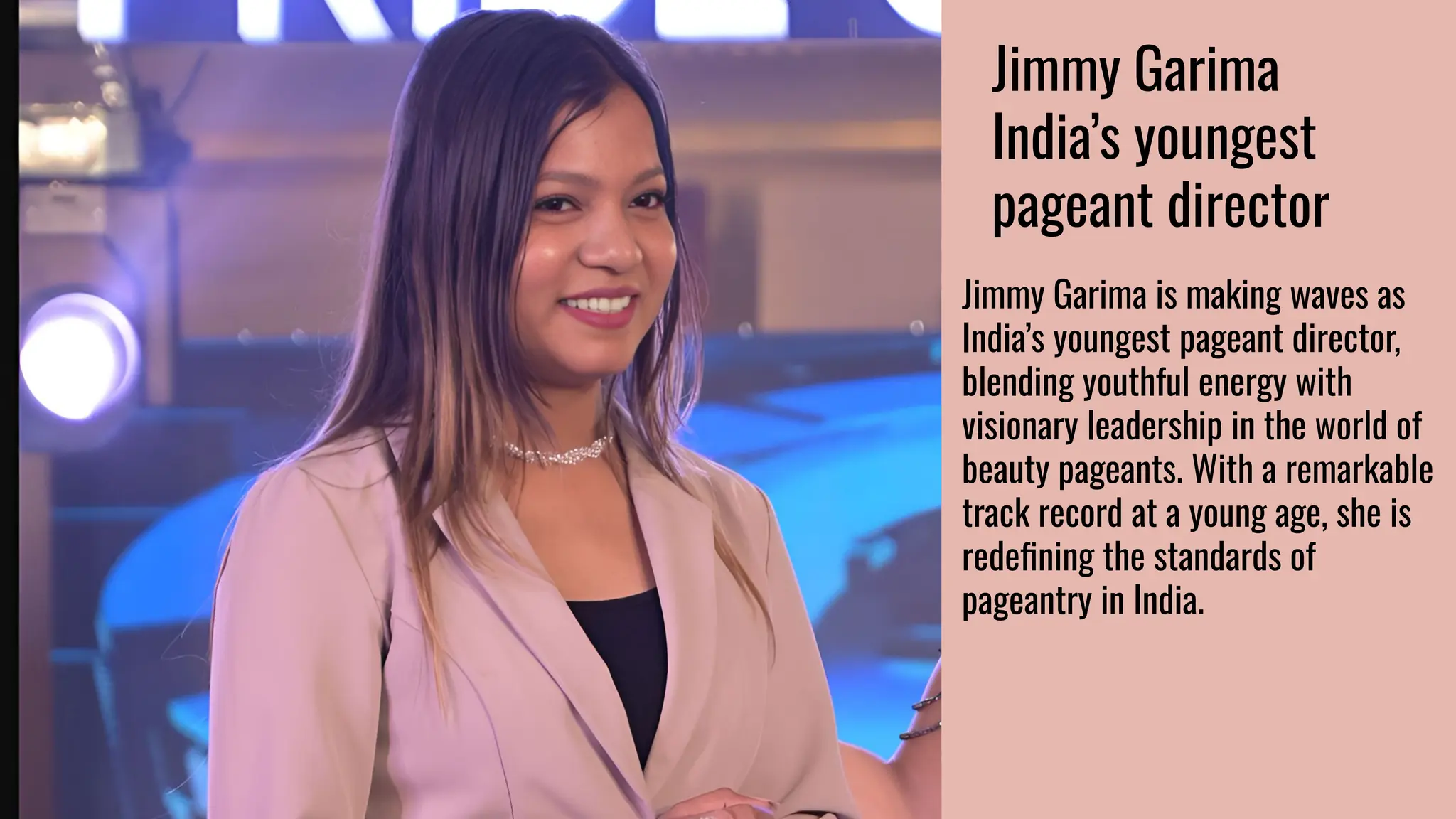 Jimmy Garima India’s Youngest Pageant Director | PDF | Business and Finance