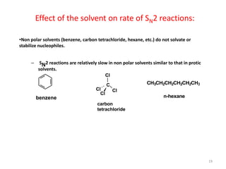 Pharmaceutical Chemistry, SN Reaction, Mr. Jimmy Alexander ,Associate ...