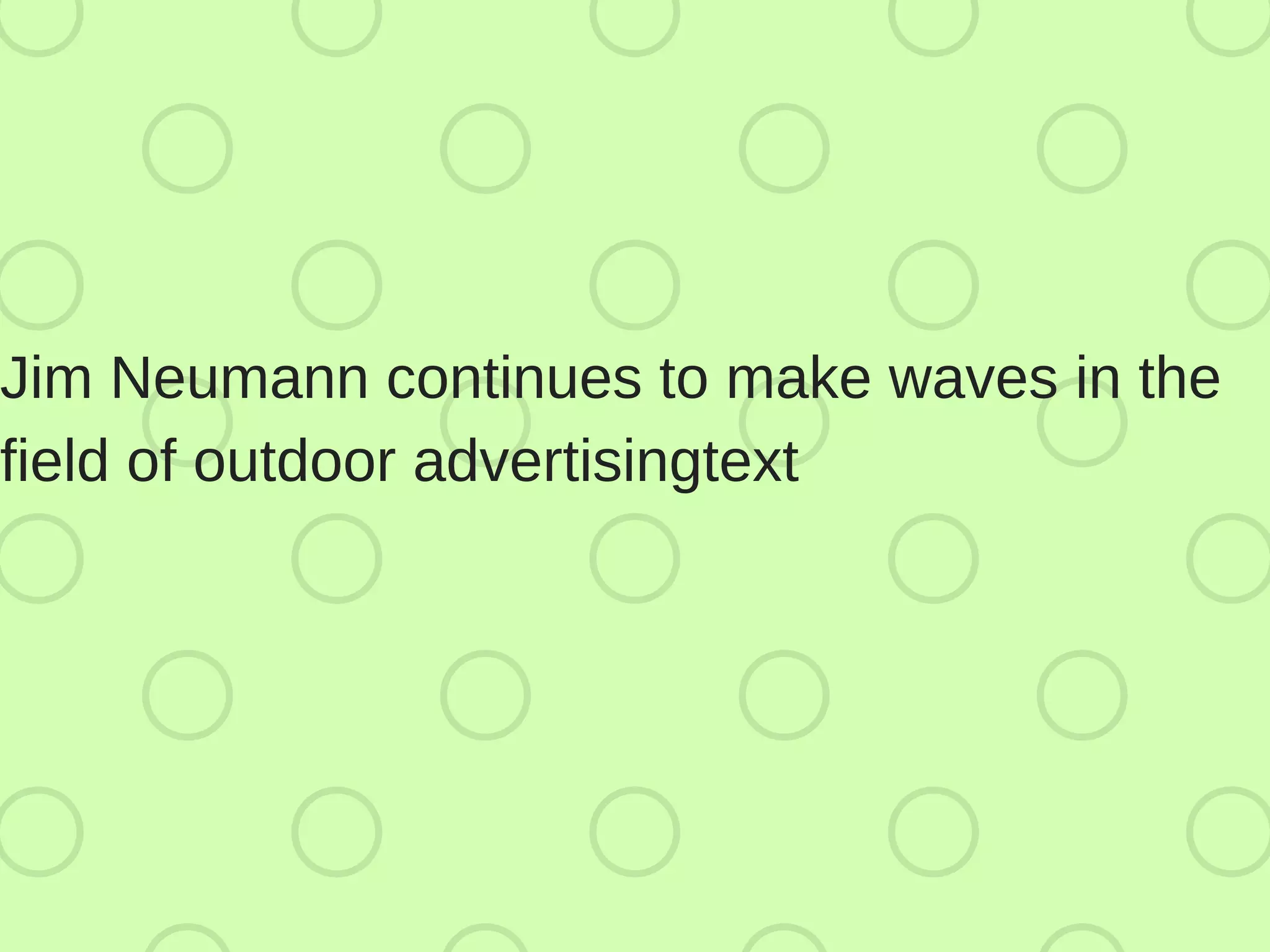 Jim neumann outdoor media professional | PDF