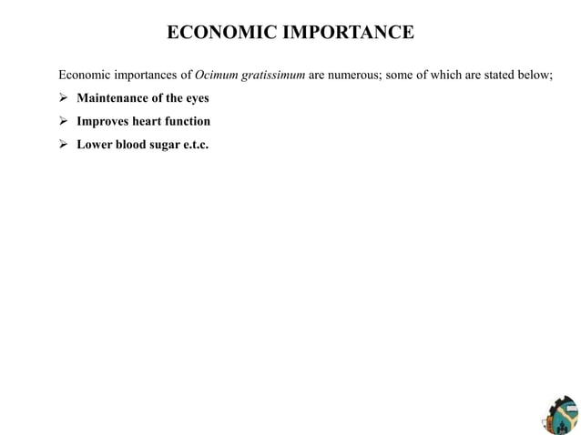 Nutritional Value and Health Benefits of Scent Leave | PPTX