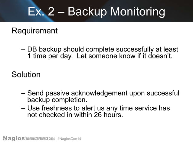 Nagios Conference 2014 - Jim Prins - Passive Monitoring with Nagios | PPT