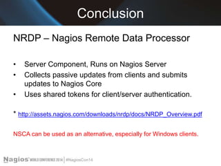 Nagios Conference 2014 - Jim Prins - Passive Monitoring with Nagios | PPTX
