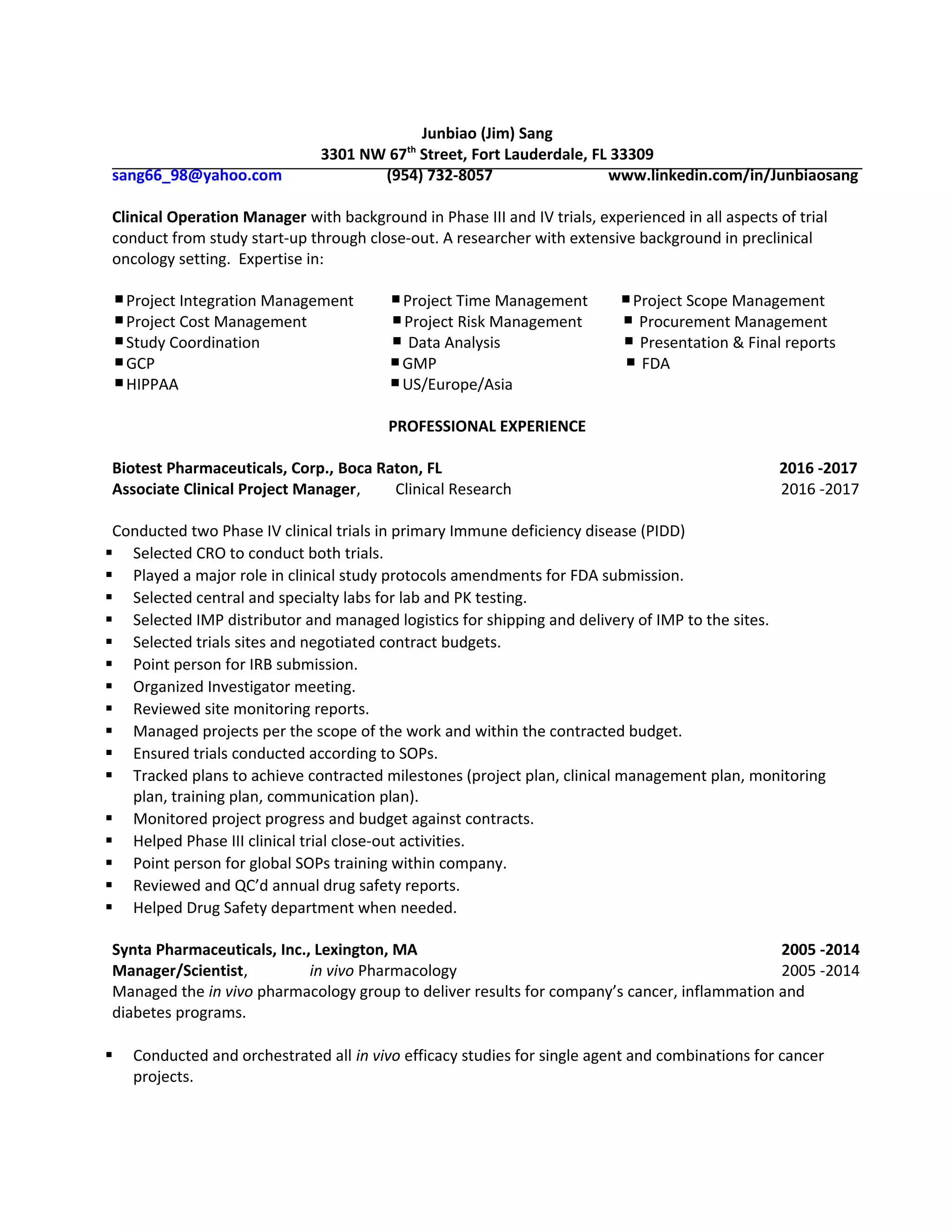 Jim resume 2017 p | DOC