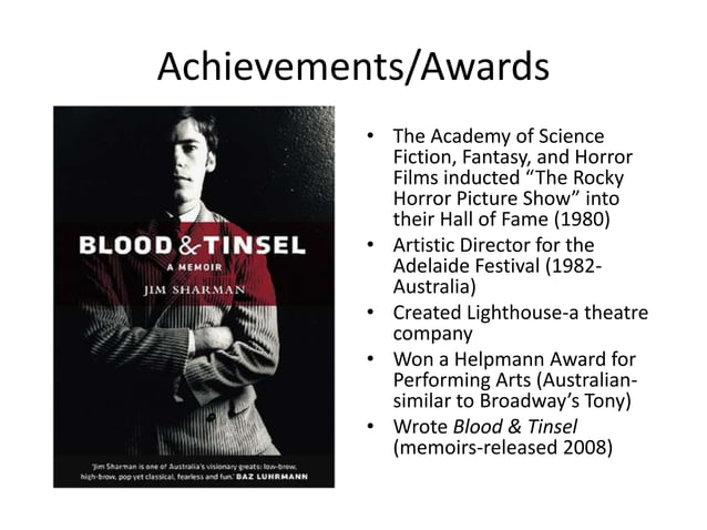 Jim Sharman Powerpoint Final | PPT