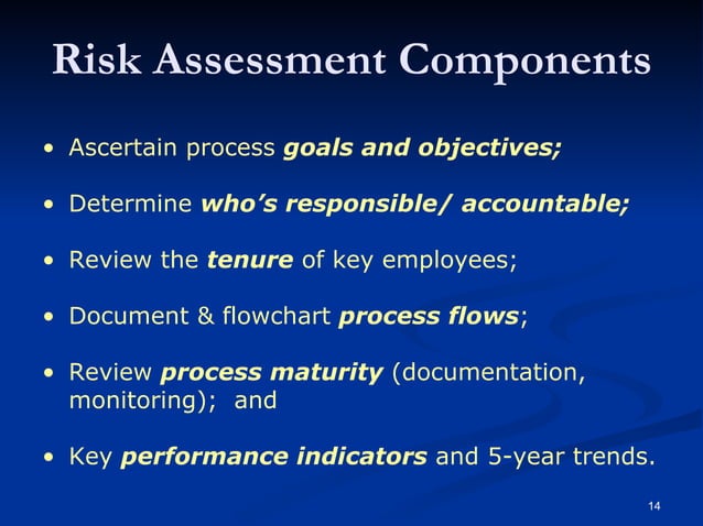 Risk Assessment For Internal Auditors | PPT
