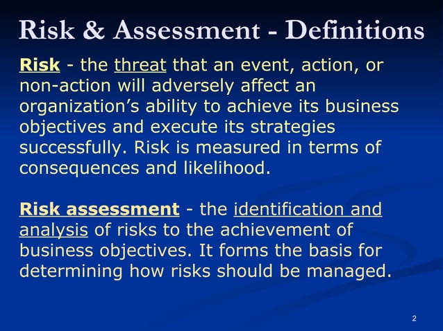 Risk Assessment For Internal Auditors | PPT