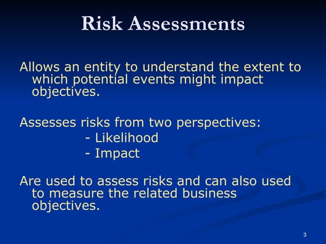 Risk Assessment For Internal Auditors | PPT
