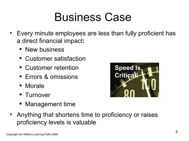 Jim Williams Learning Paths 080110 | PPT