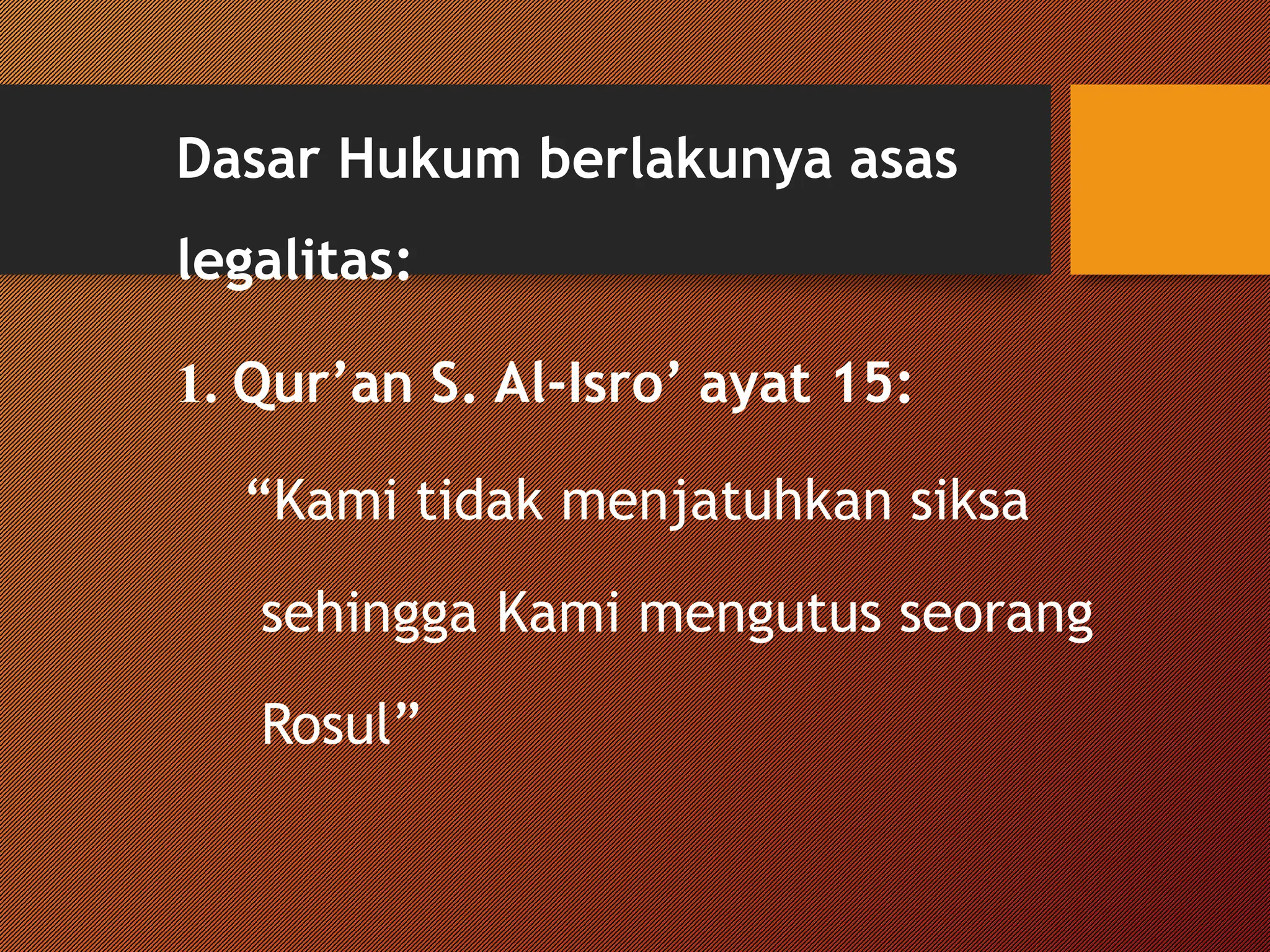 Pentingnya Ilmu Fiqih ( Jinayat./ hukum Pidana dalam Islam ) | PPT