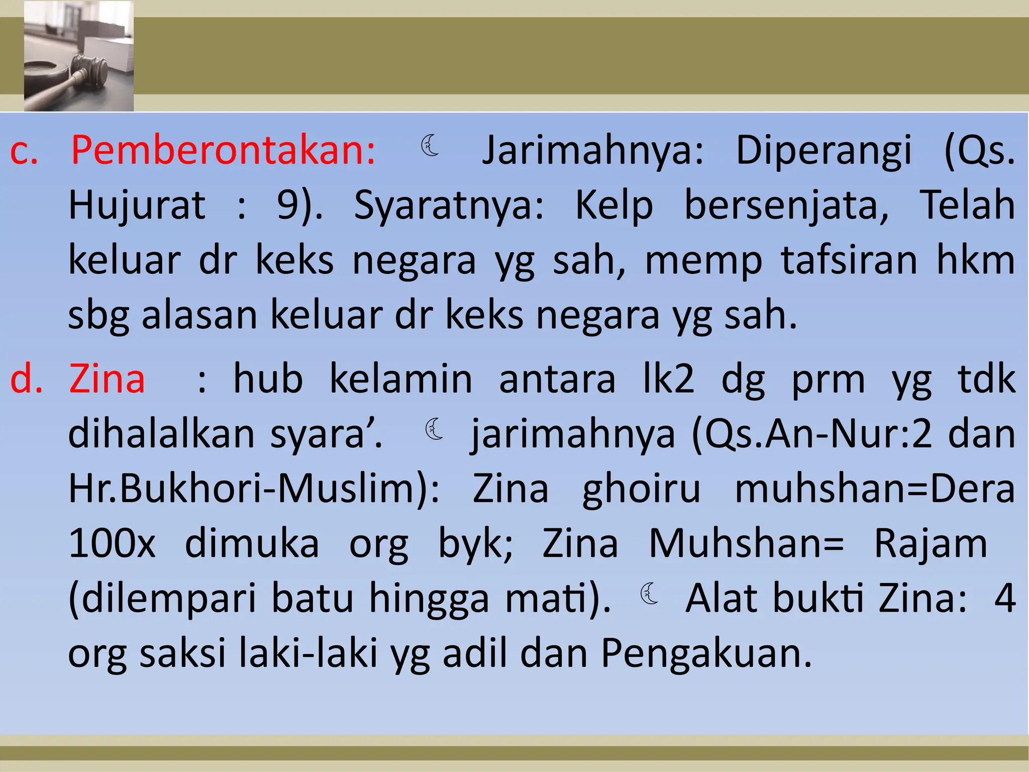 (fiqih jinayat hukum pidana islam hukum | PPTX