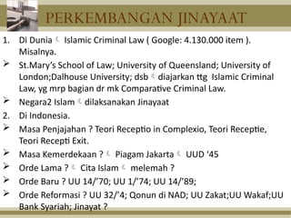 (fiqih jinayat hukum pidana islam hukum | PPT