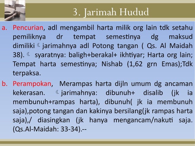 (fiqih jinayat hukum pidana islam hukum | PPT