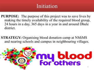 Jincey Jose,Shraddha Bhatt,Richa Tupsakhare-blood donation camp-project ...