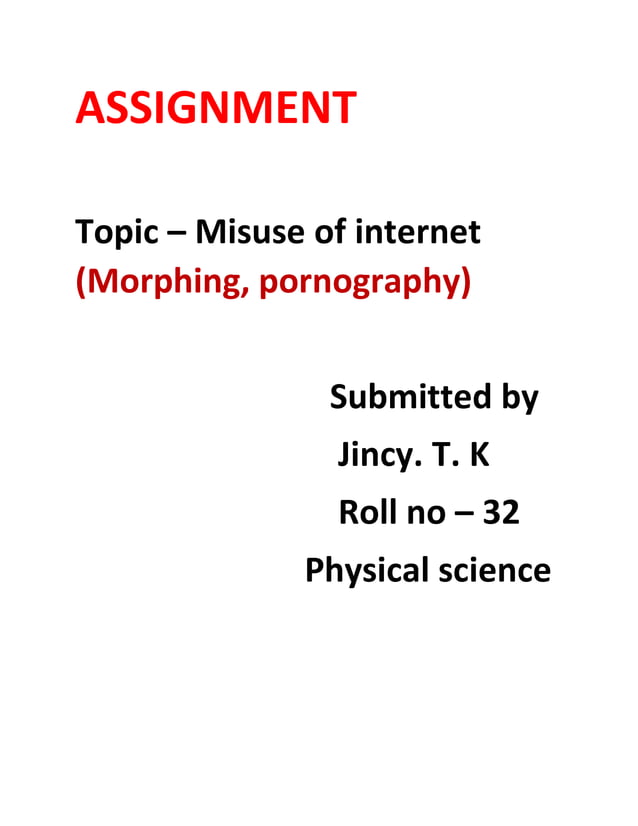 Misuse of internet | PDF