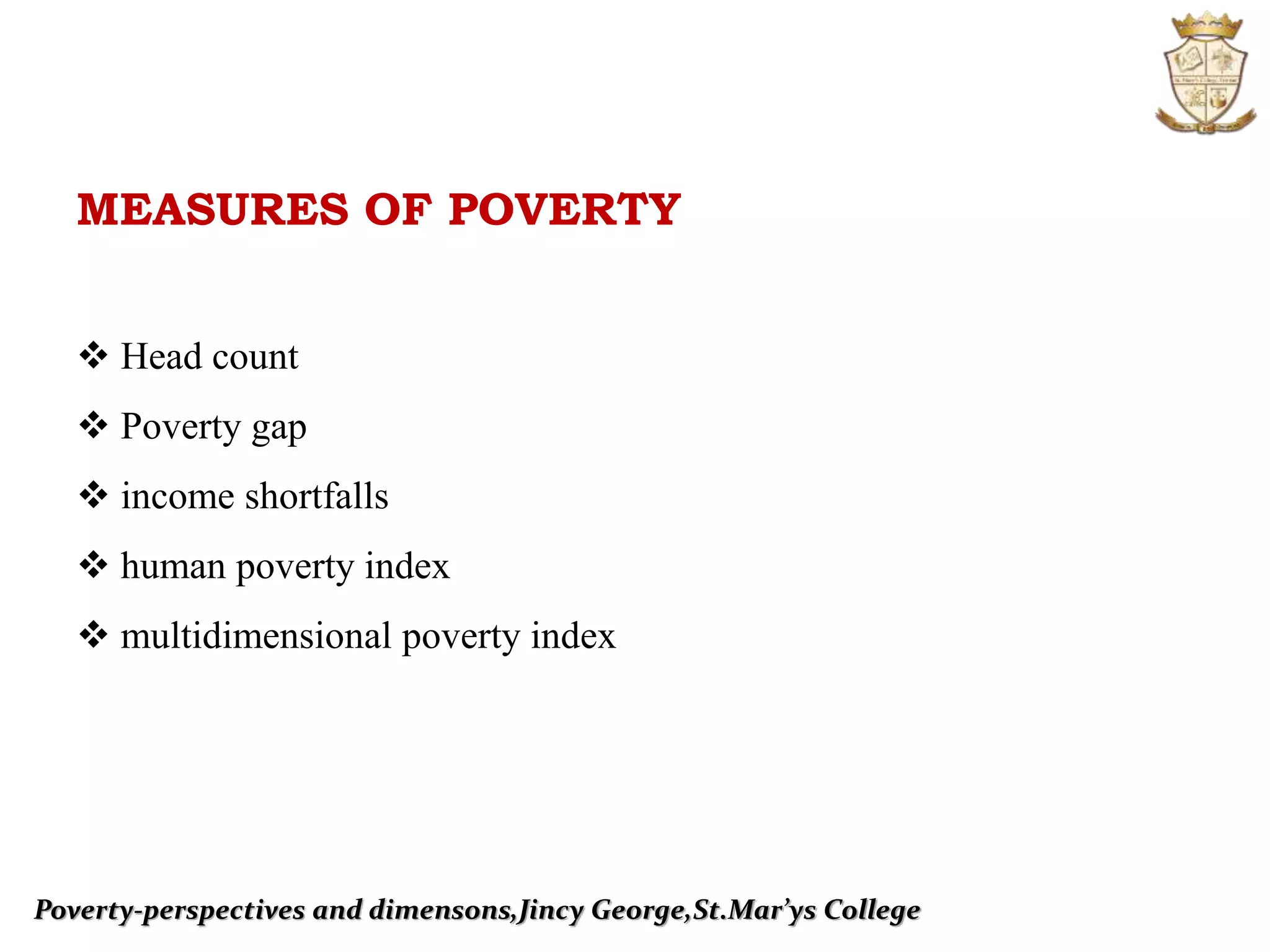 Economics:Poverty-perspectives And Dimensions | PPTX