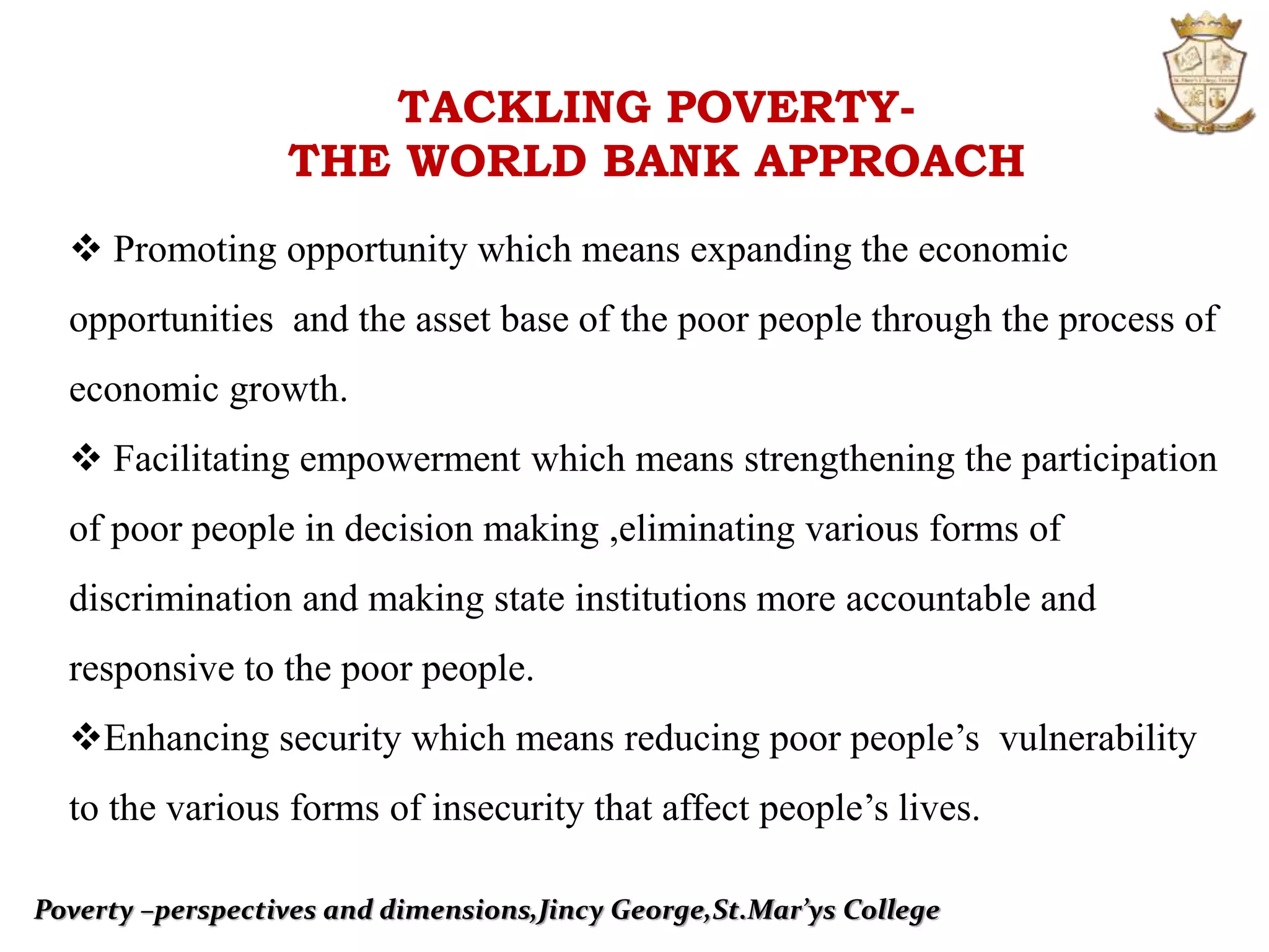 Economics:Poverty-perspectives And Dimensions | PPTX