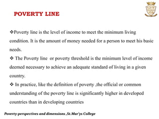 Economics:Poverty-perspectives And Dimensions | PPT