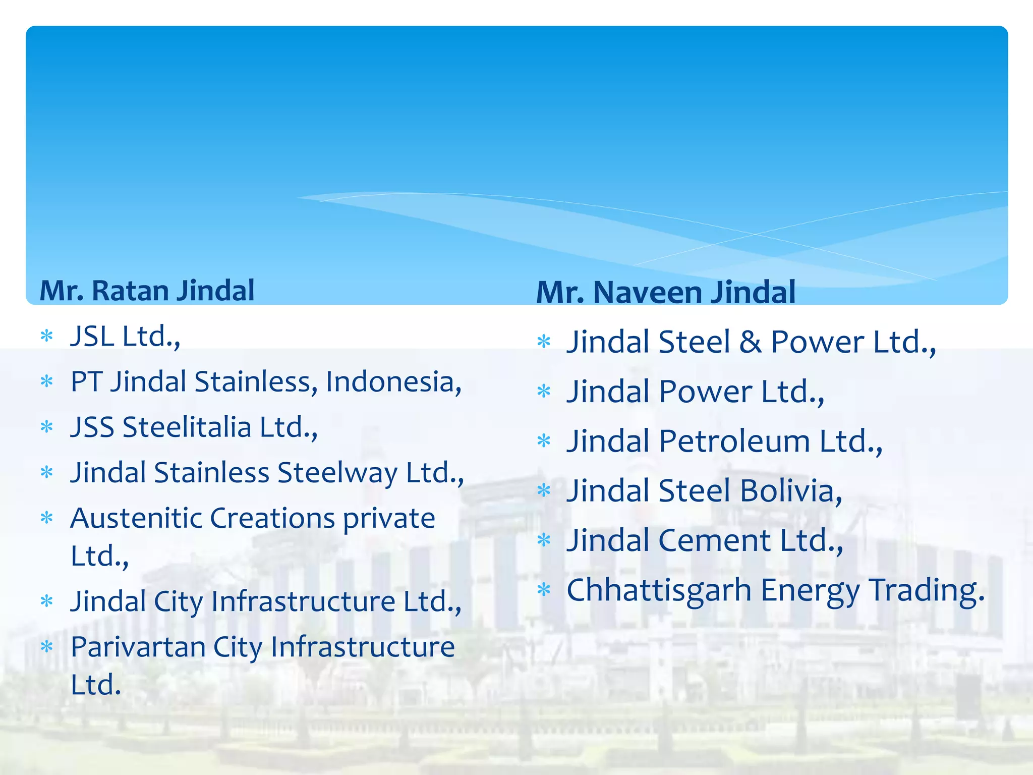 Jindal group | PPTX