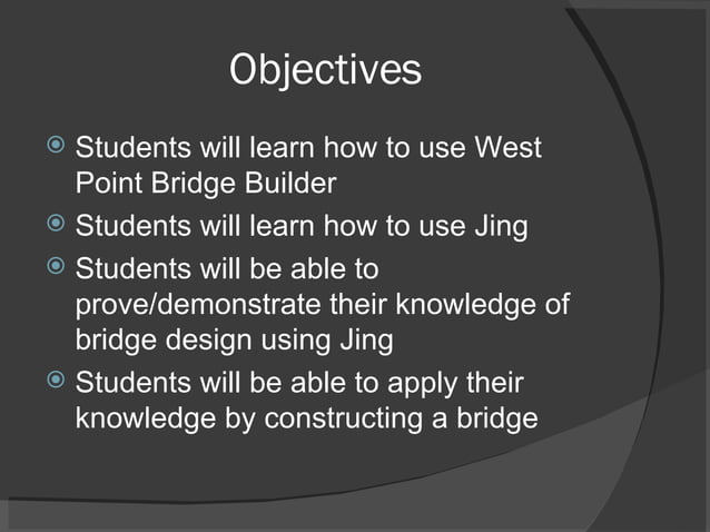 Jing Enhanced West Point Bridge Builder | PPT