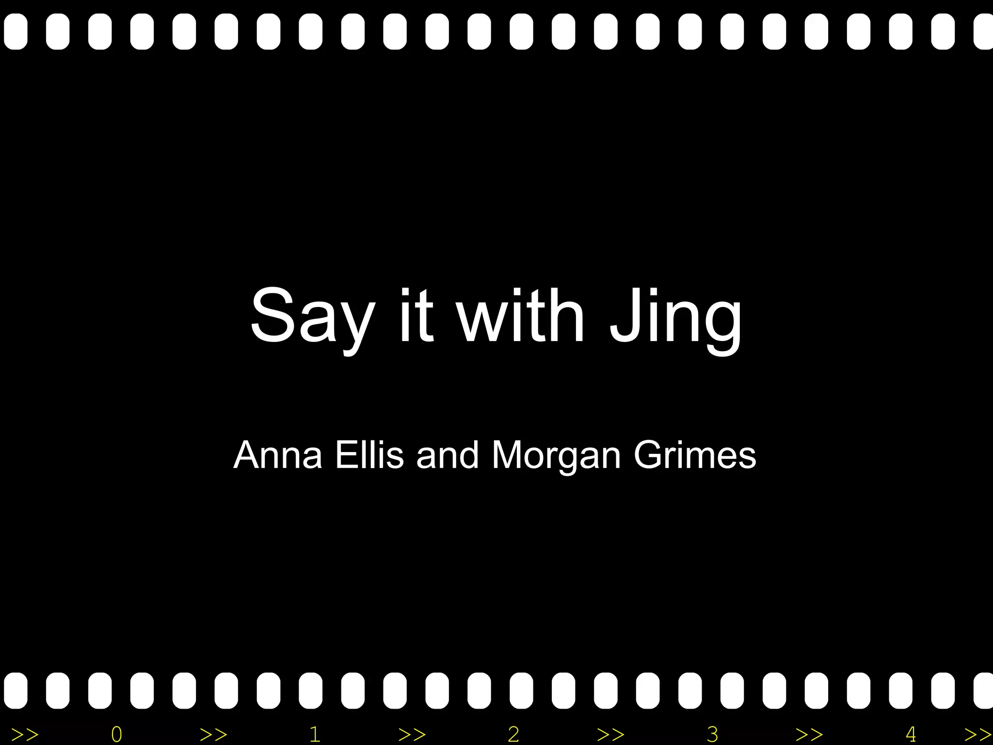 Jing Project Training Module | PPT