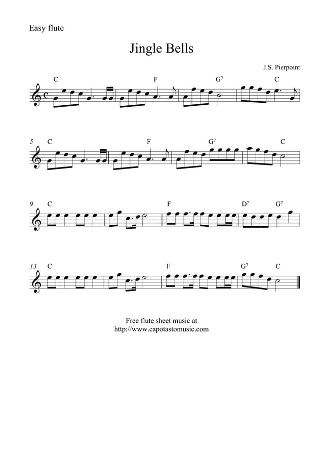 Jingle bells flute | PDF